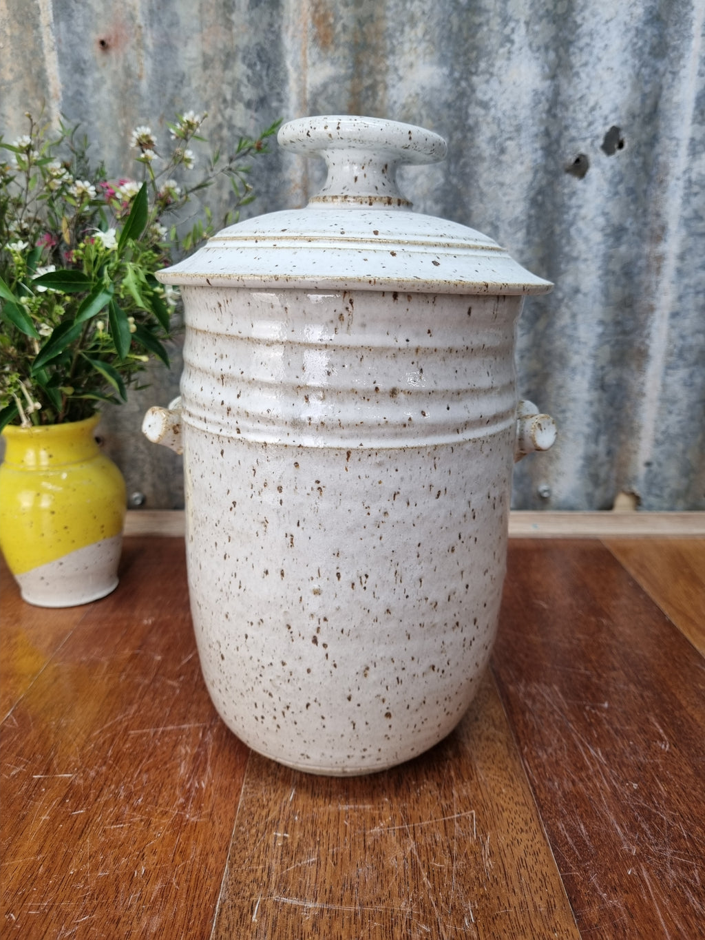 Mary Valley Fermentation Crocks - Vanilla Choc Chip | Peter Wallace Pottery